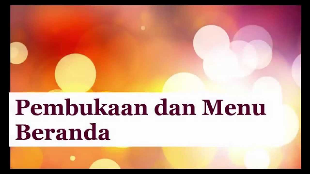 Panduan penggunaan menu Beranda - YouTube