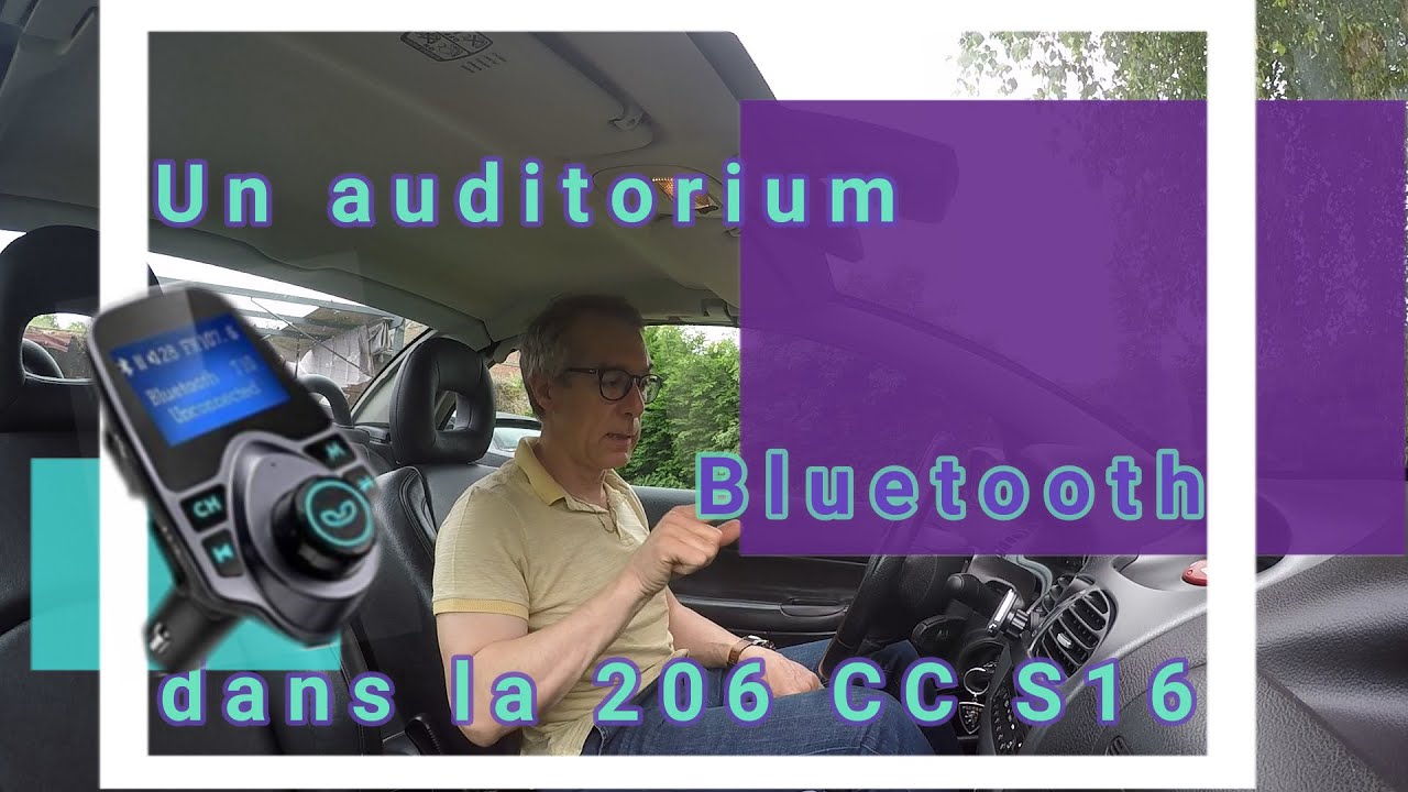 Enfin le bluetooth dans ma 206 CC 2.0i 16s 138 cv - YouTube