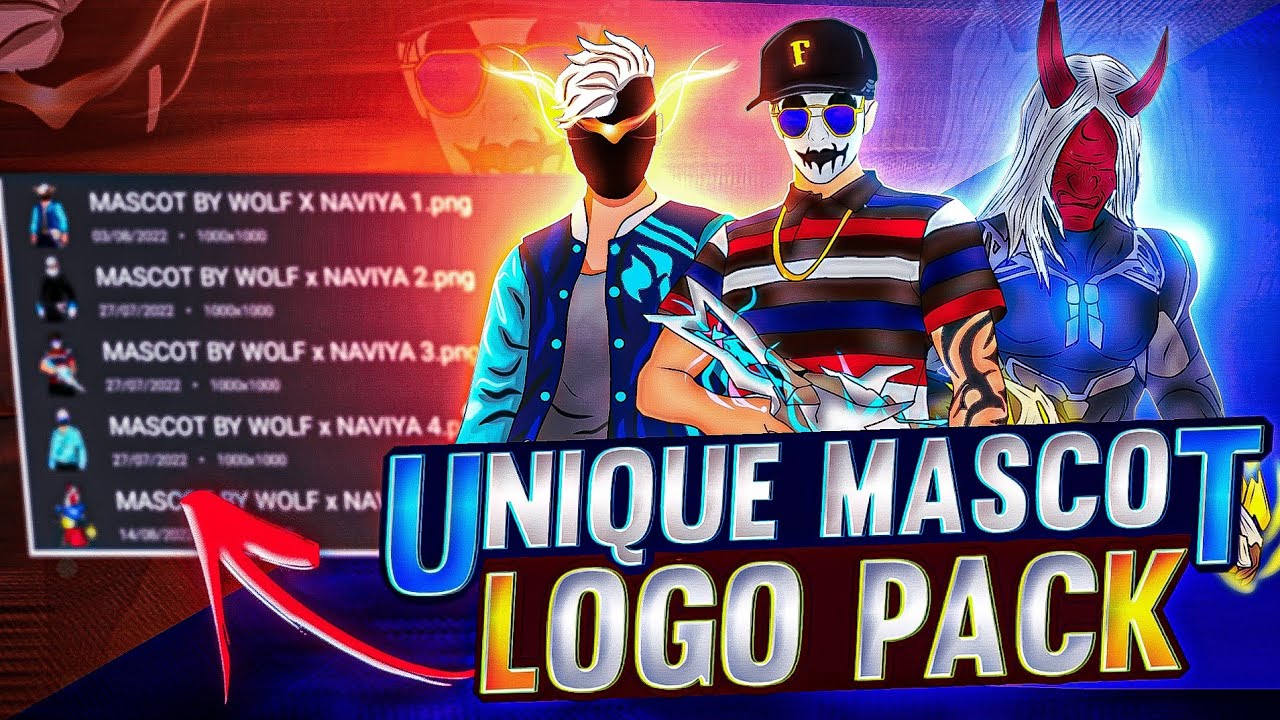 FF MASCOT LOGO PACK ☣️🔴 | PERFECT MASCOT | WOL93 FX @NAVIYA_FX - YouTube