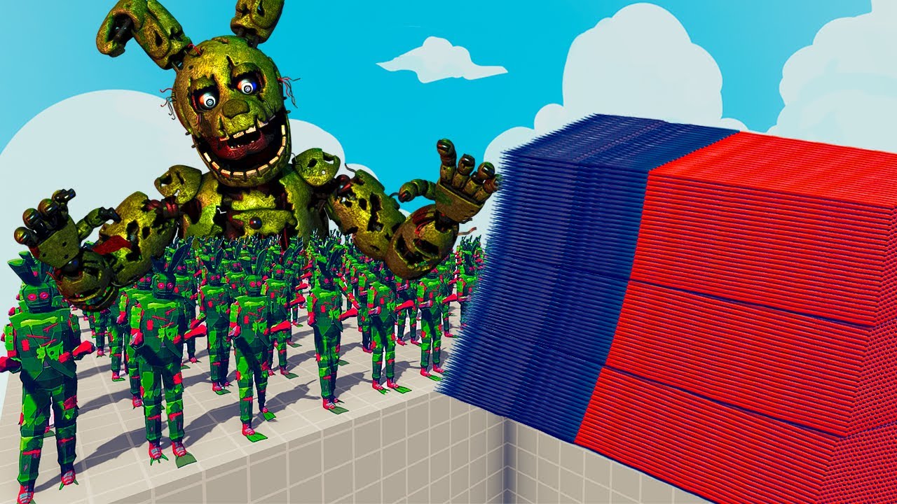200x SPRINGTRAP FNAF + 1x GIANT vs EVERY GOD - Totally Accurate Battle ...