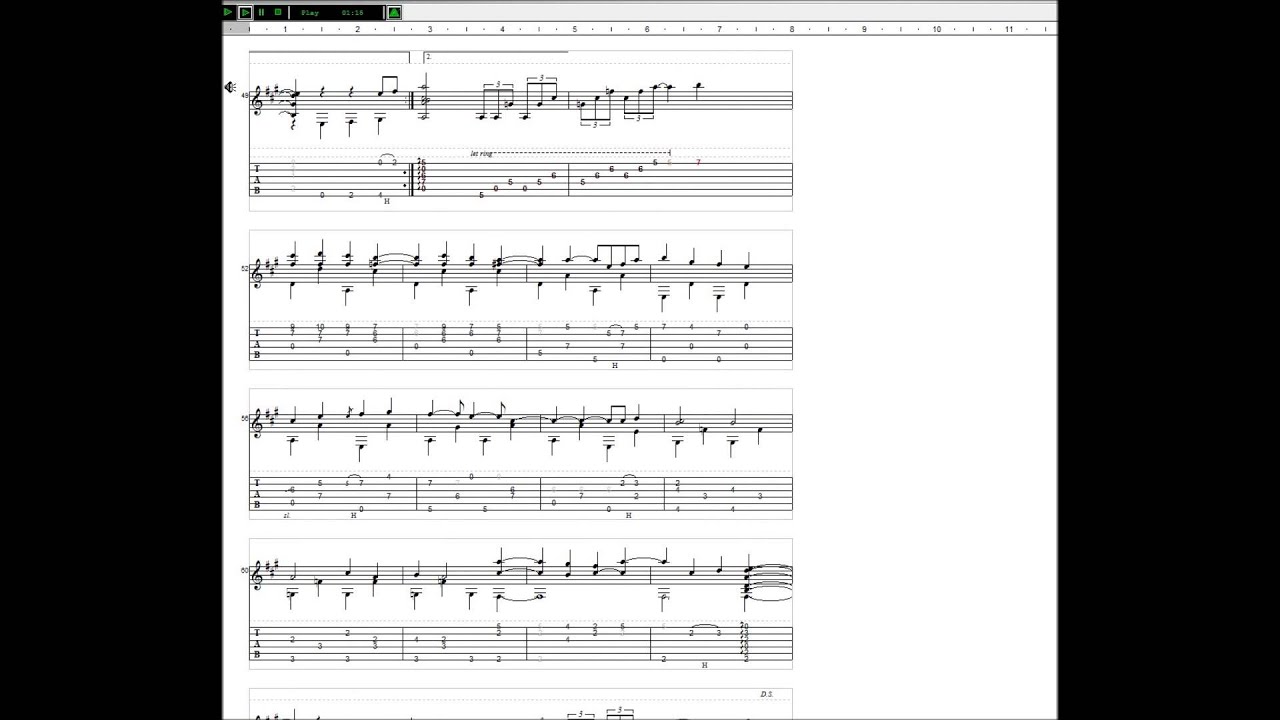 [TAB Score] Happy Again - Tommy Emmanuel - YouTube