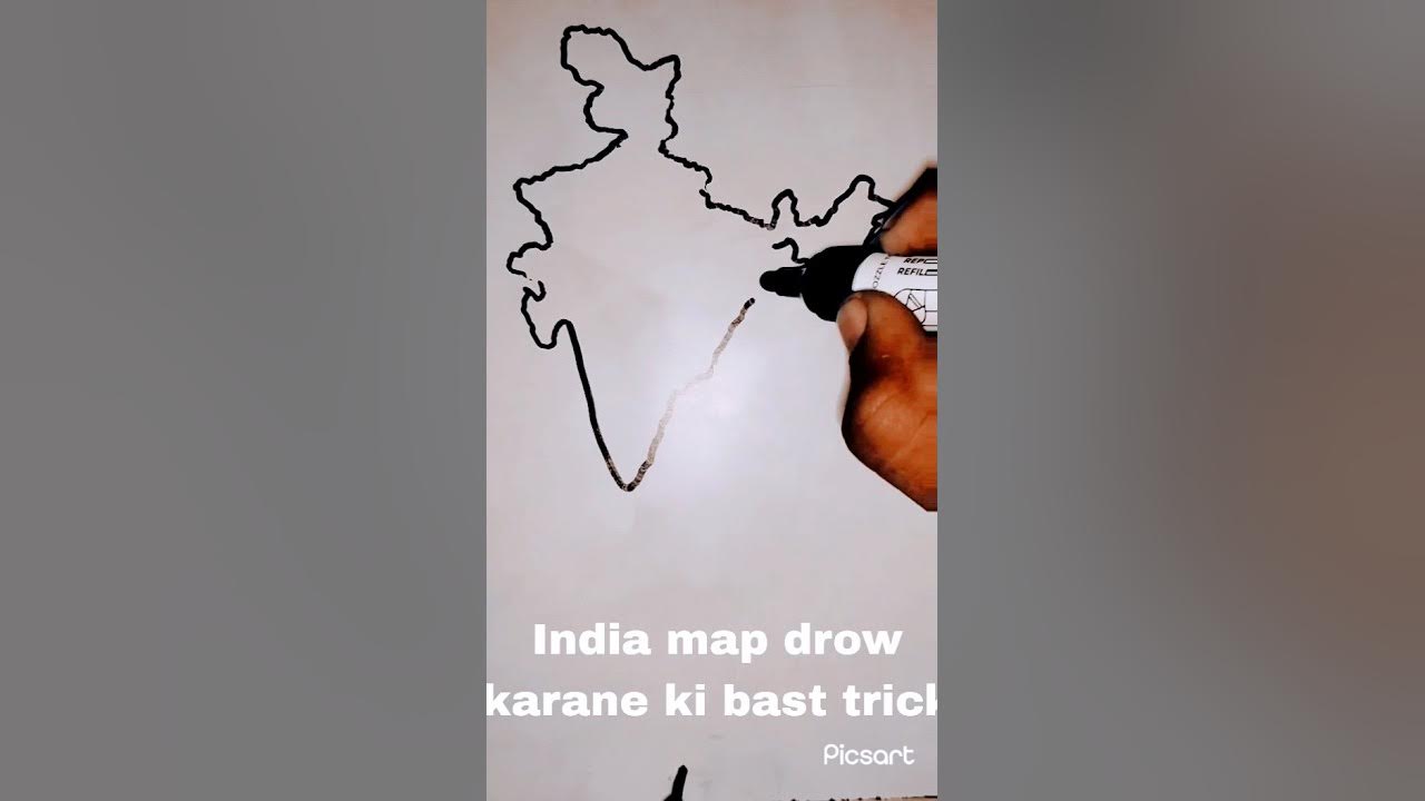 how to make Indian map #india #map #viral #shorts 👍🇮🇳👍👍🇮🇳🇮🇳👍💯💯👍🇮🇳🇮🇳 ...