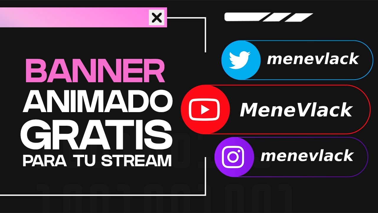 Banner Animado Gratis de tus redes sociales // Stream - YouTube