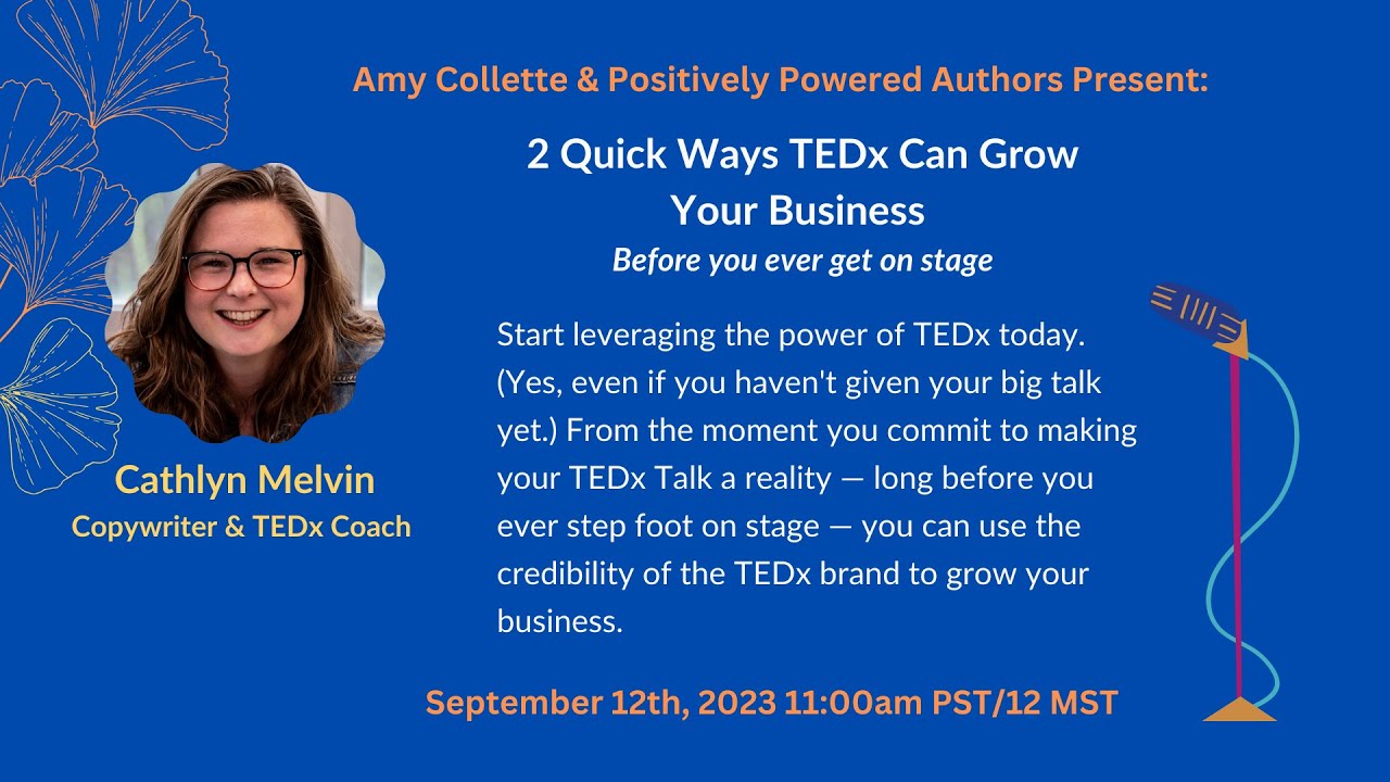 Two Quick Ways TEDx Can Grow Your Business - YouTube