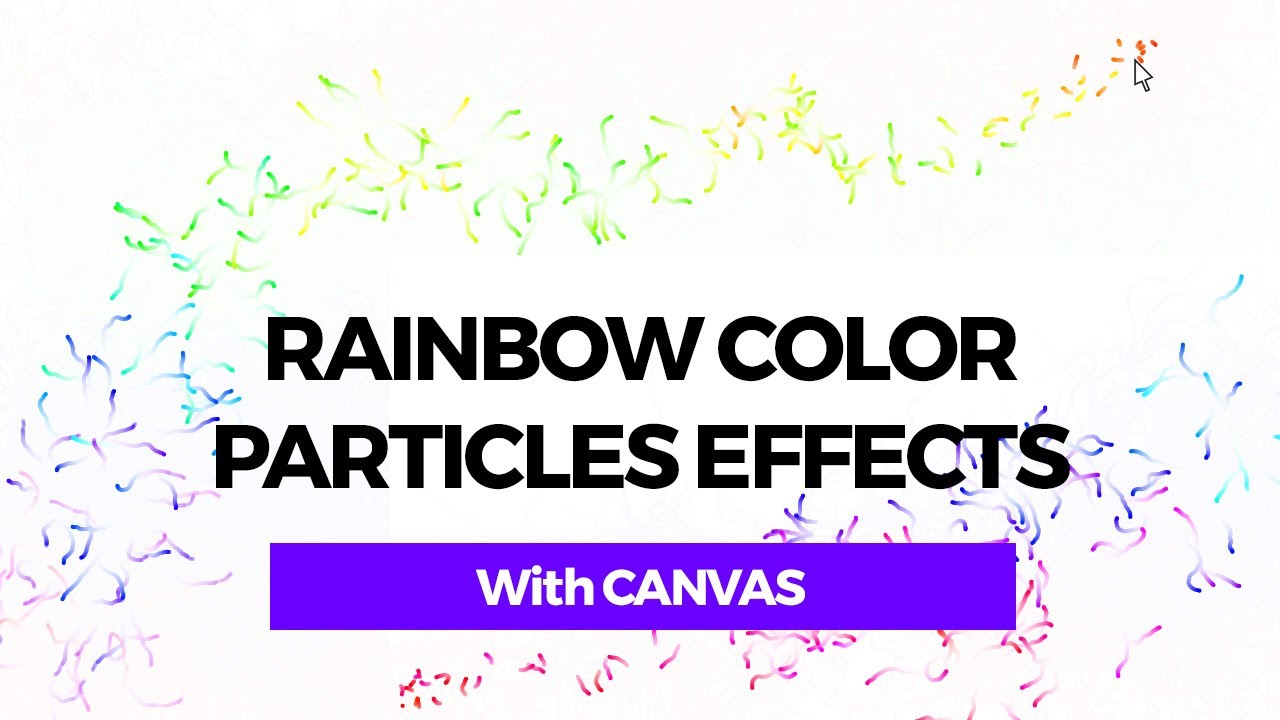 Cool Rainbow Color Particles Effects - YouTube