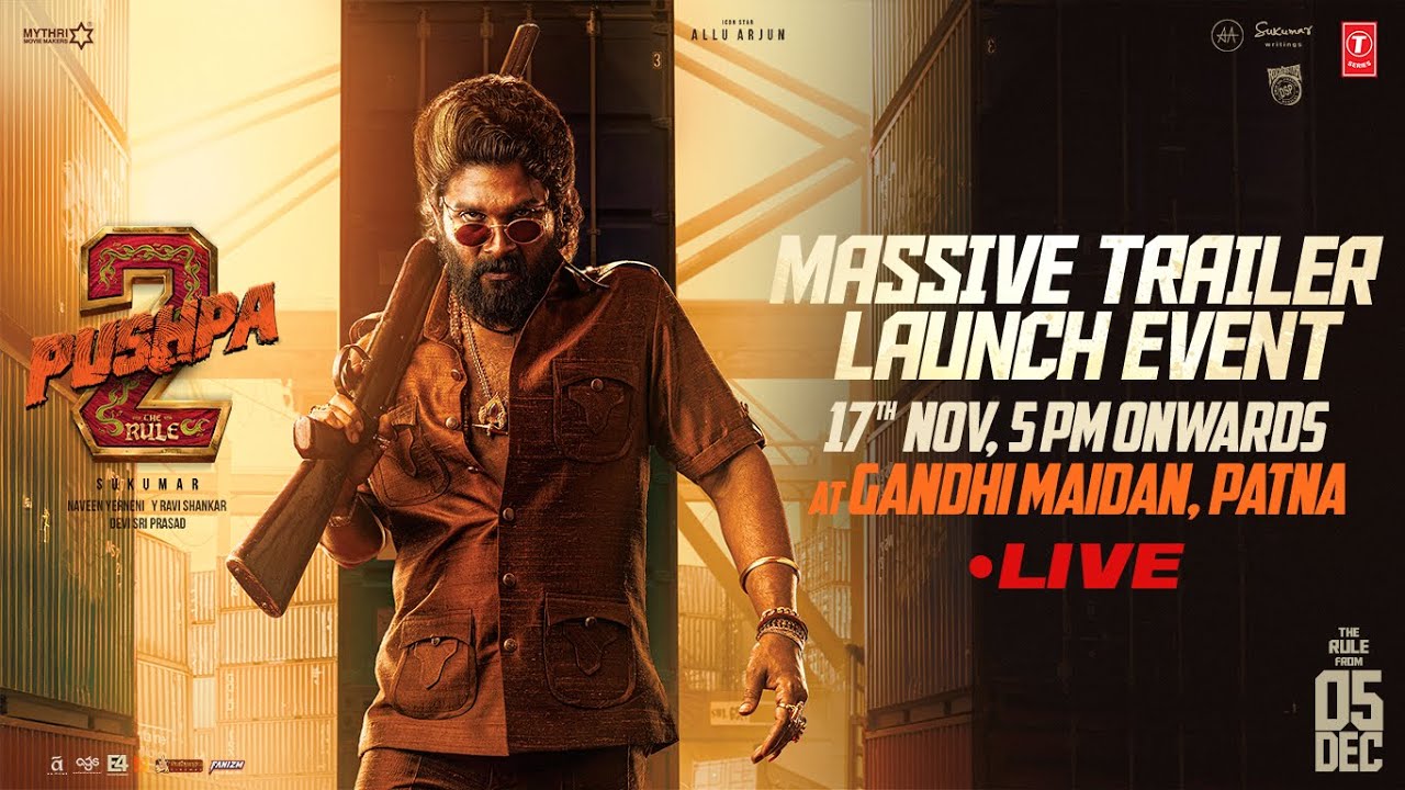 Pushpa 2 - The Rule Massive Trailer Launch Event LIVE | Allu Arjun ...