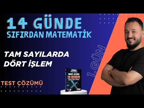 MAT-Core 14 Günde Sıfırdan Matematik | 1.Gün | Test Çözümü