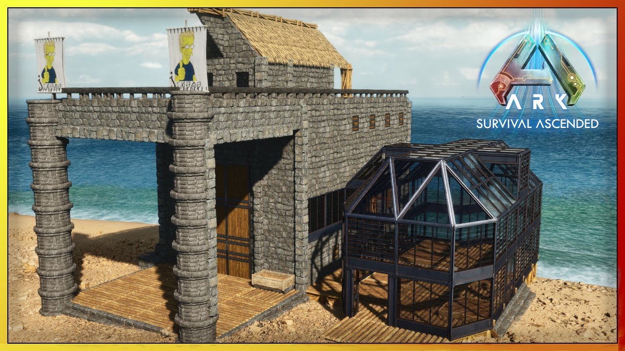 Building a Ultimate Base with Greenhouse for Maximum Efficiency! - ARK ...
