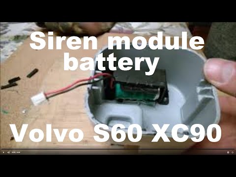 Volvo S60 V70 alarm siren module opening - see link in the video ...