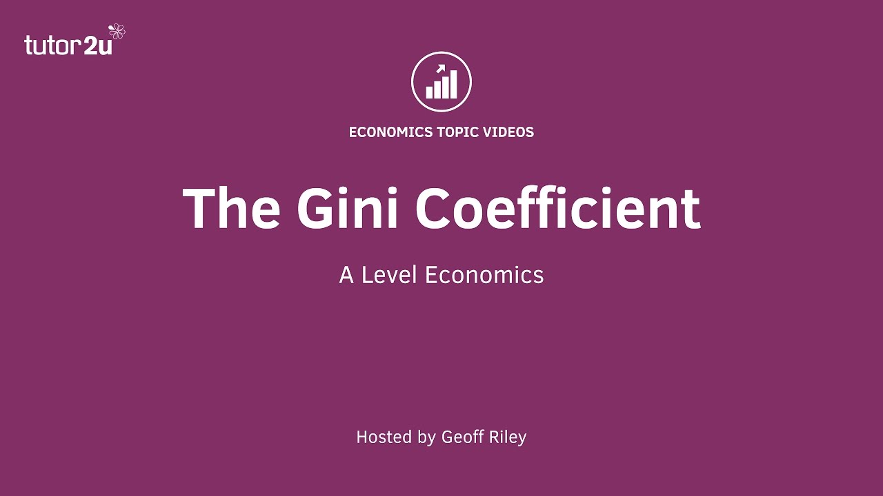 The Gini Coefficient I A Level and IB Economics - YouTube