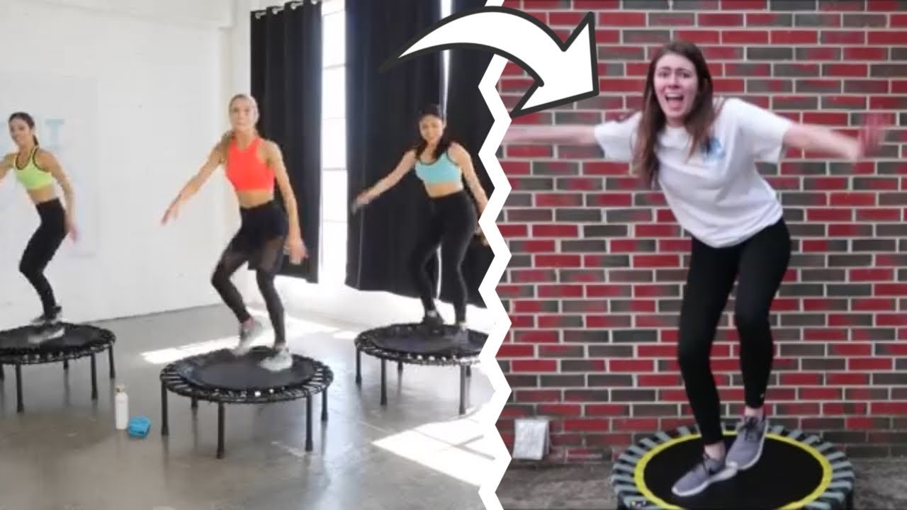 I Tried a Trampoline Workout for the First Time - YouTube