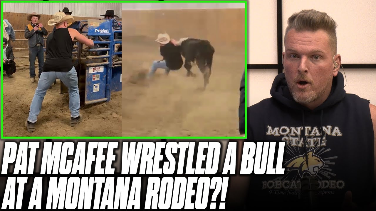 Pat McAfee Wrestled A Bull In Montana For College Gameday?! - YouTube