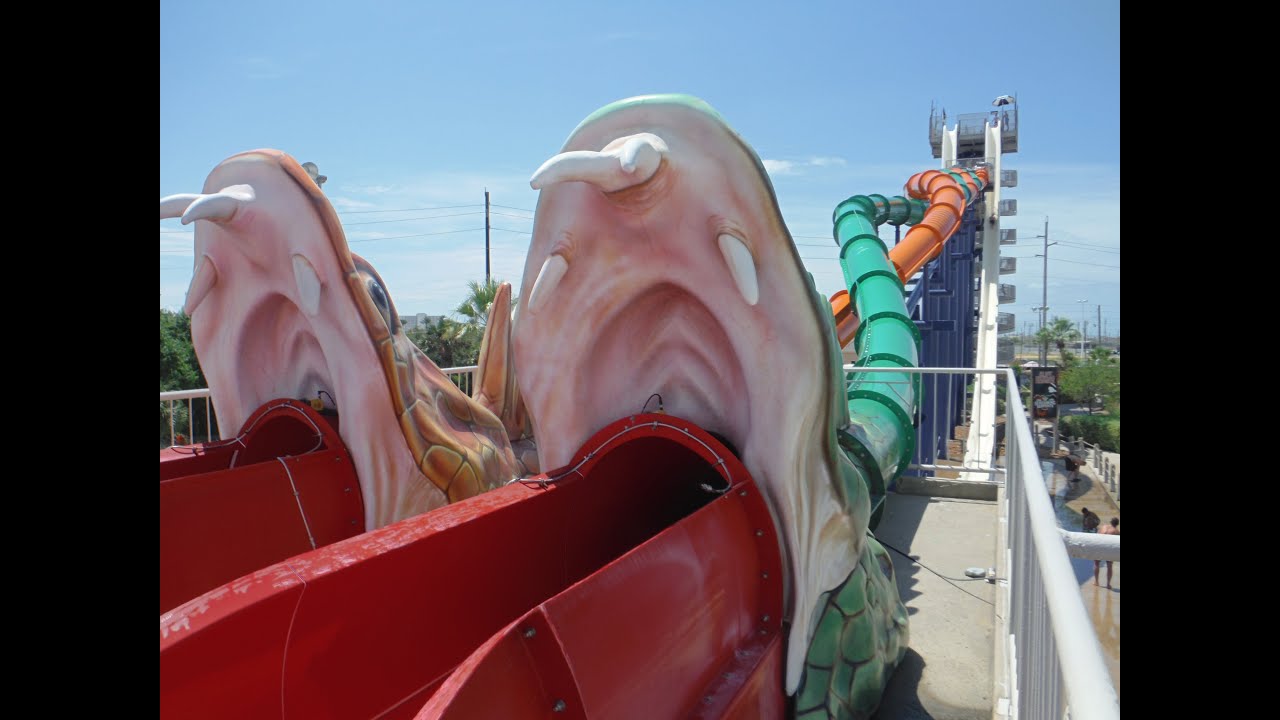 Screaming Serpents HD Schlitterbahn Galveston - YouTube