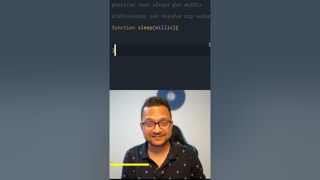 Leet Code Javascript Problem 2621 Javascript Coding Leetcode Youtube