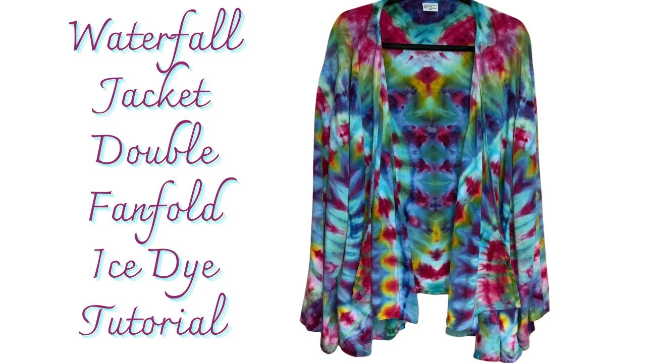Tie-Dye Pattern: Rayon Waterfall Jacket Fun Bright Colors Ice Dye - YouTube