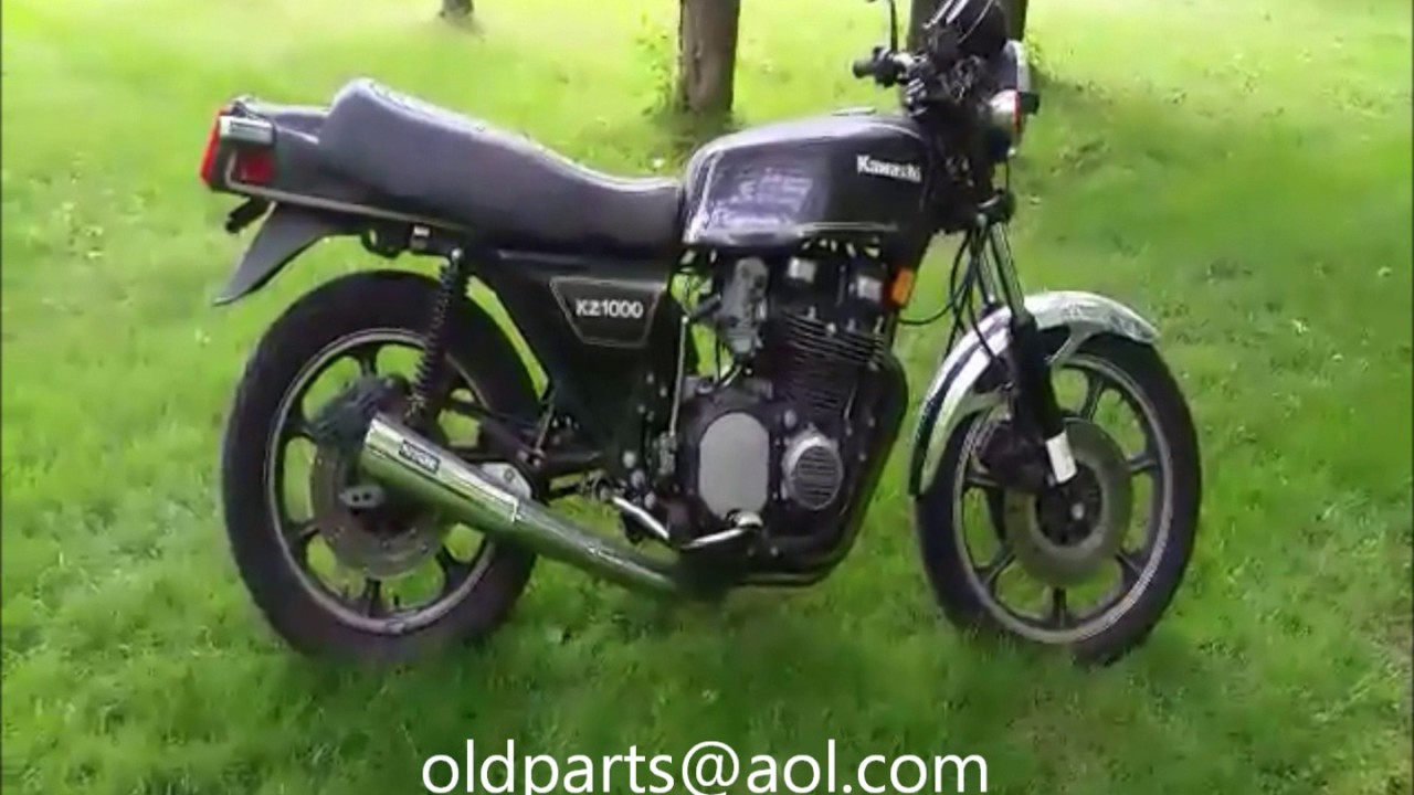 1980 Kawasaki KZ 1000 A4 Original Black MKII Superbike - YouTube