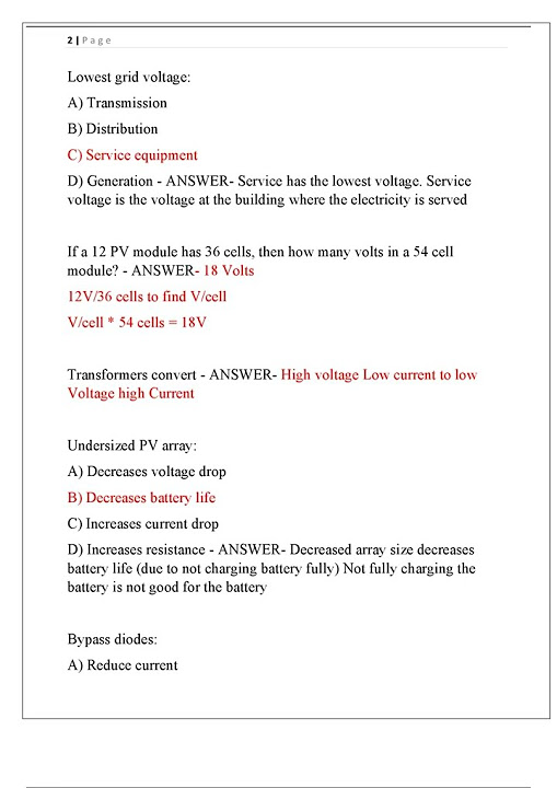 Nabcep Pv Associate Exam And Retake Exam Newest 2024 Actual Exam 270 Questions And Correct