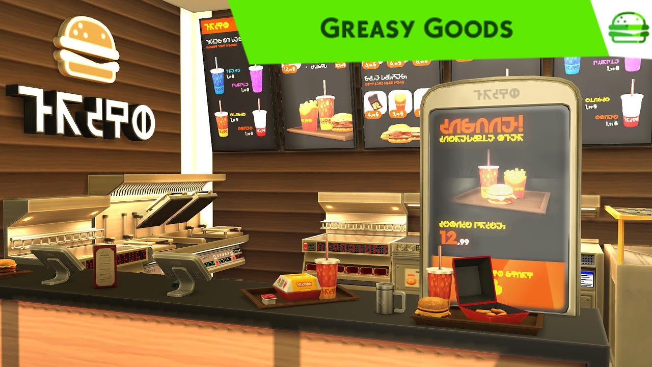 Sims 4 Greasy Goods Stuff Pack 🍔🍟 Musically CC Speed Build - YouTube
