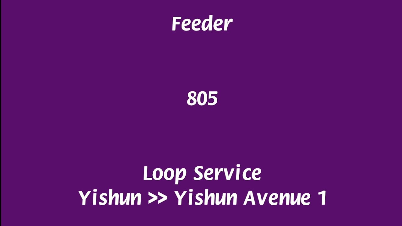[Route Hyperlapses] SBS Transit Feeder Bus Service 805 - YouTube
