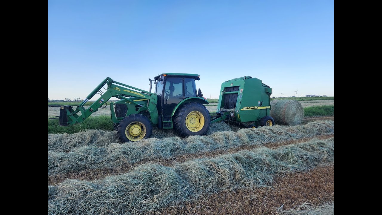 Some Of Our Best Tifton 85 Hay Bales... - YouTube