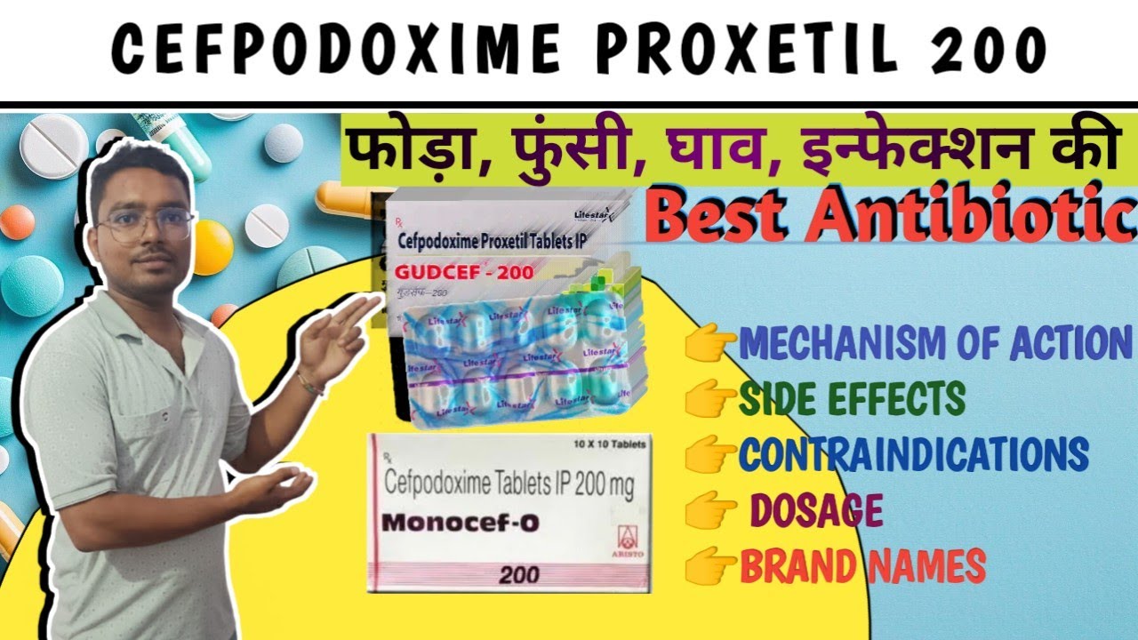 All about Cefpodoxime proxetil 200mg | Dosage | Mechanism of action ...