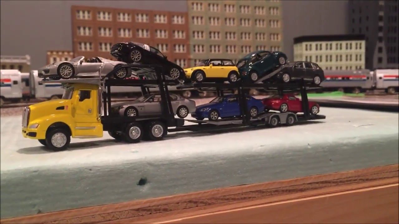 HO Scale Kenworth T660 Auto Carrier - YouTube