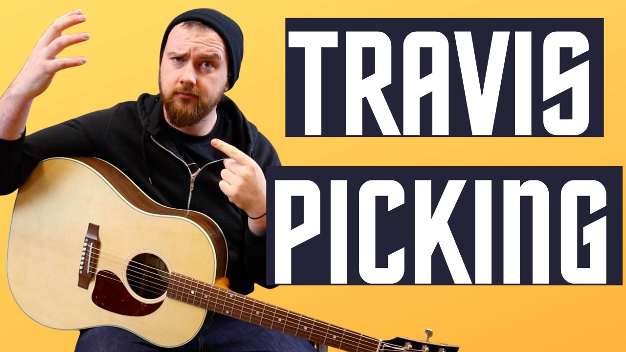 Travis Picking Guitar Lesson - Travis Pick With 1 Shape! - YouTube