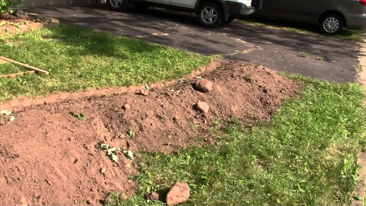 front yard swale - YouTube