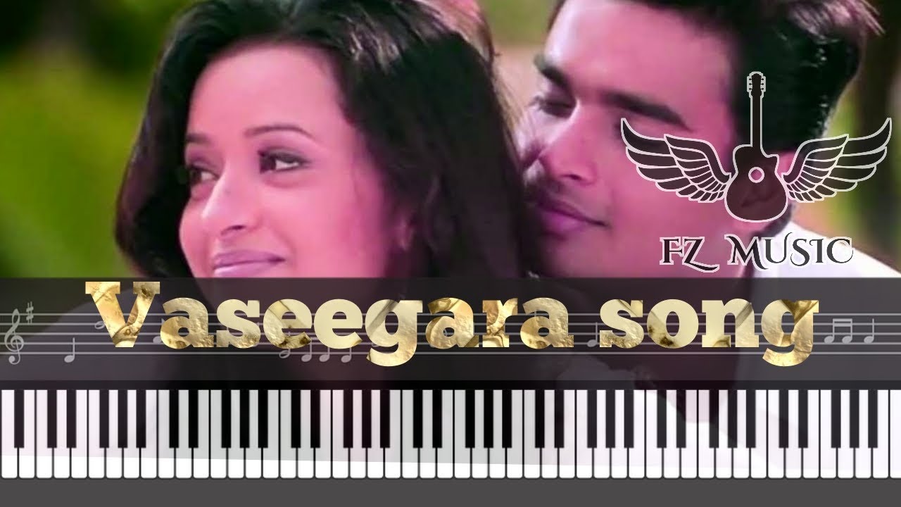 Vaseegara song piano tutorial | FZ Music | - YouTube