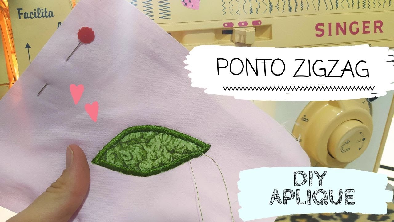 Você não precisa de bordadeira! Ponto ZIGZAG Patch Aplique - YouTube