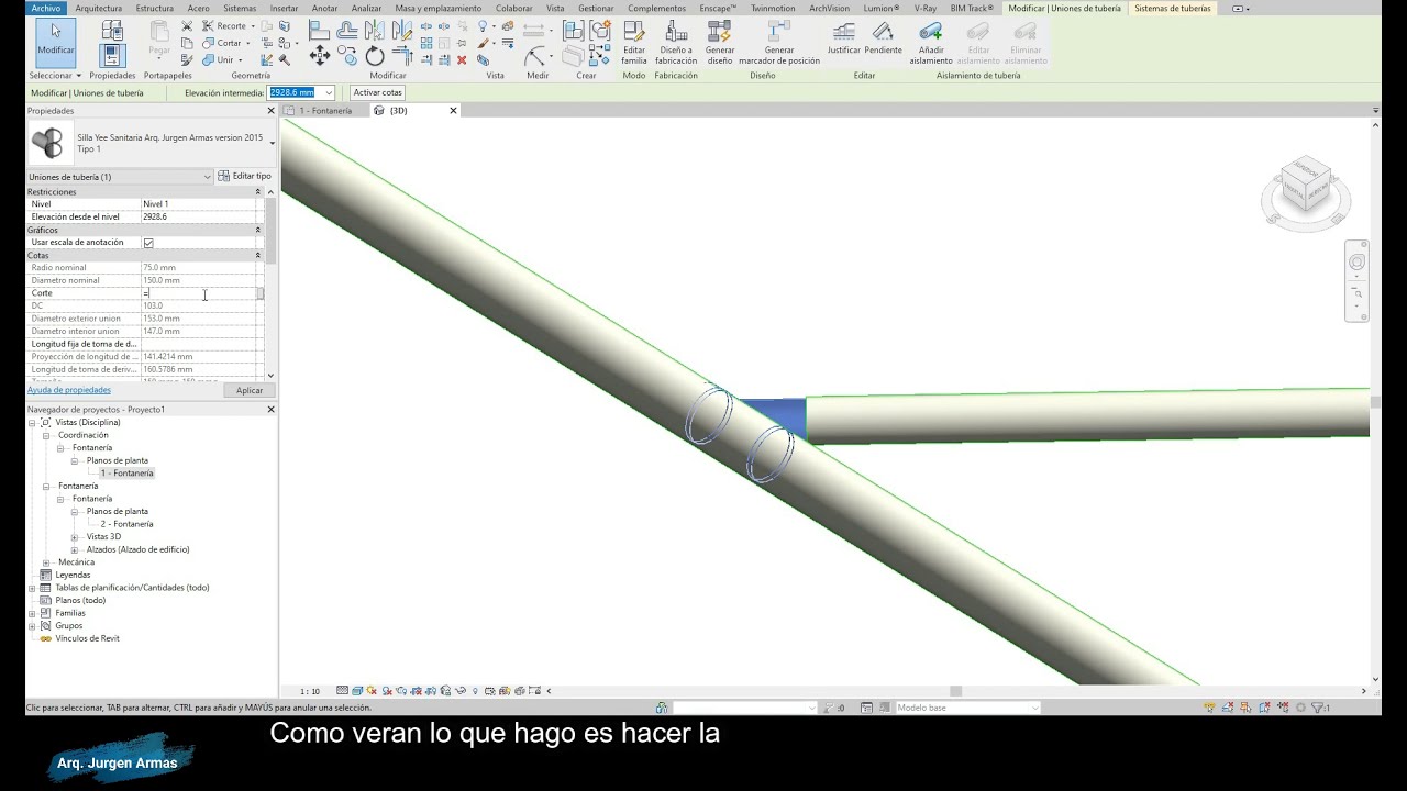 Revit: Sillas Tee y Yee Sanitarias - YouTube