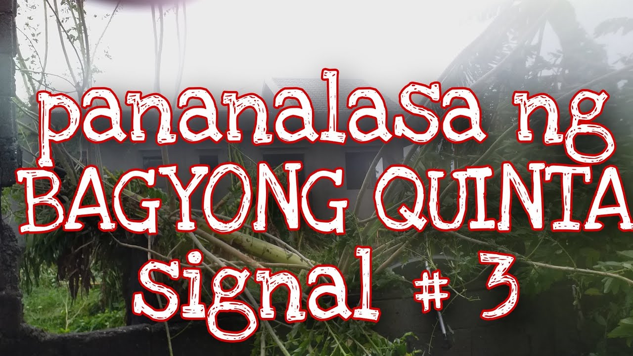 Bagyong QUINTA nanalasa ..signal #3 - YouTube