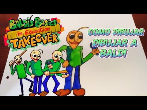 cómo dibujar a Baldi de (fnf baldis basics in education takeover) - YouTube