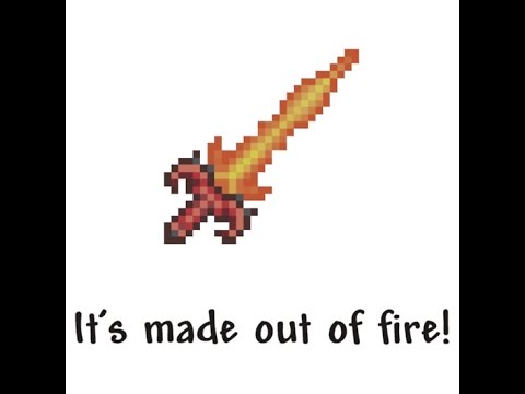 Can I Make Fiery Greatsword? Terraria Ep 1 - YouTube