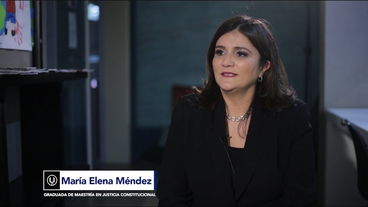 María Mendez - Graduada de Maestría en Justicia Constitucional - YouTube