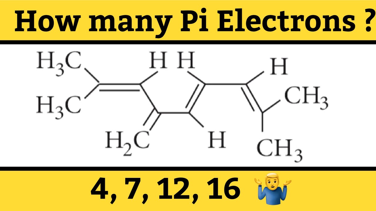 How to Calculate Number of Pi Bond Electrons | Chemical Bonding - YouTube