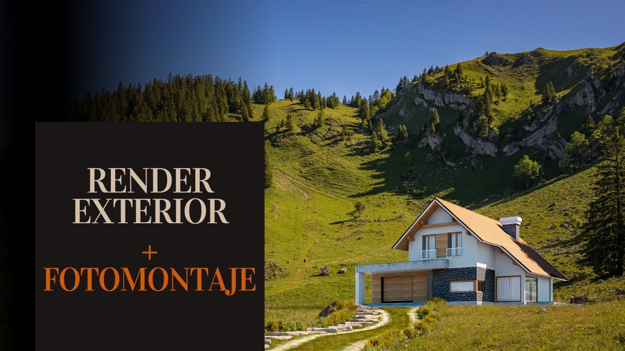 📌 EN VIVO 🔴 Render Exterior y montaje en photoshop SKETCHUP - VRAY ...