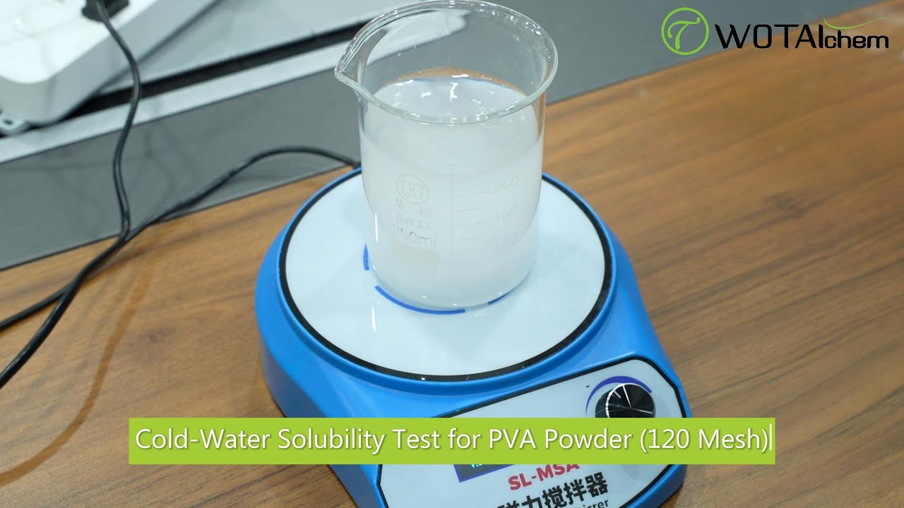 How to Make PVA Solution？| Cold-Water Solubility Test for PVA Powder ...