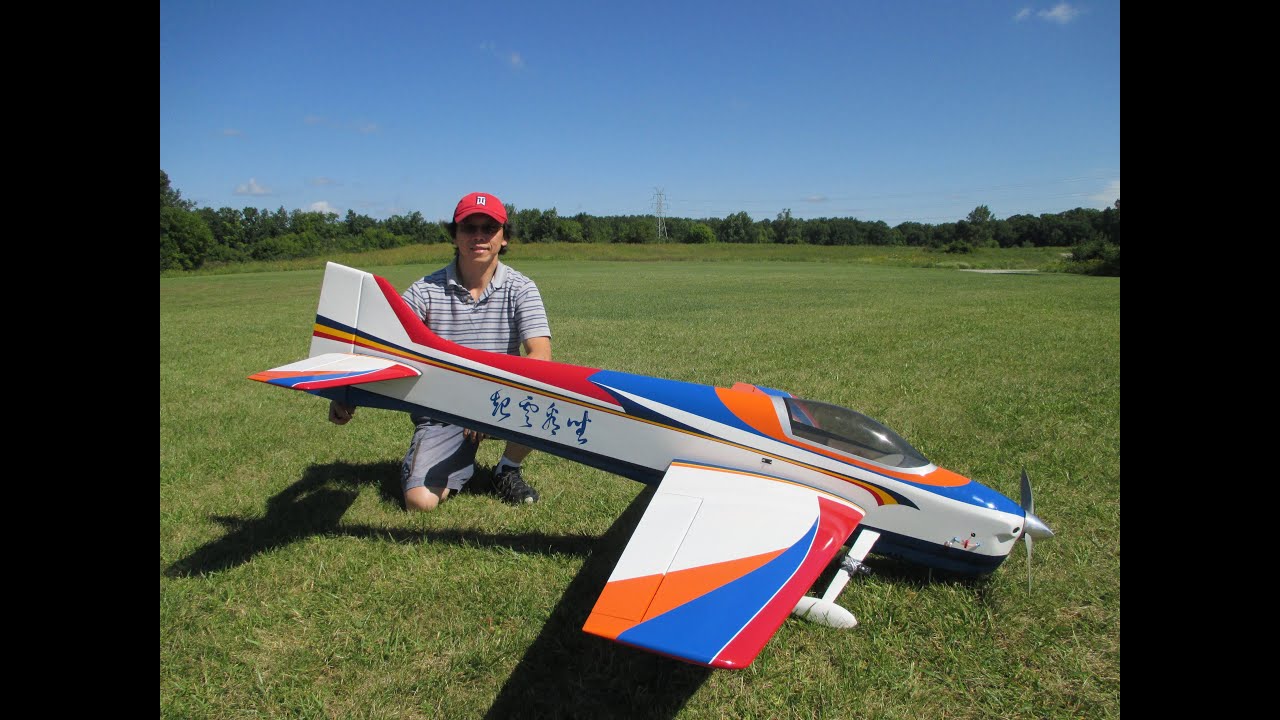 Self design scratch built 2m pattern plane "Great Eagle" - YouTube