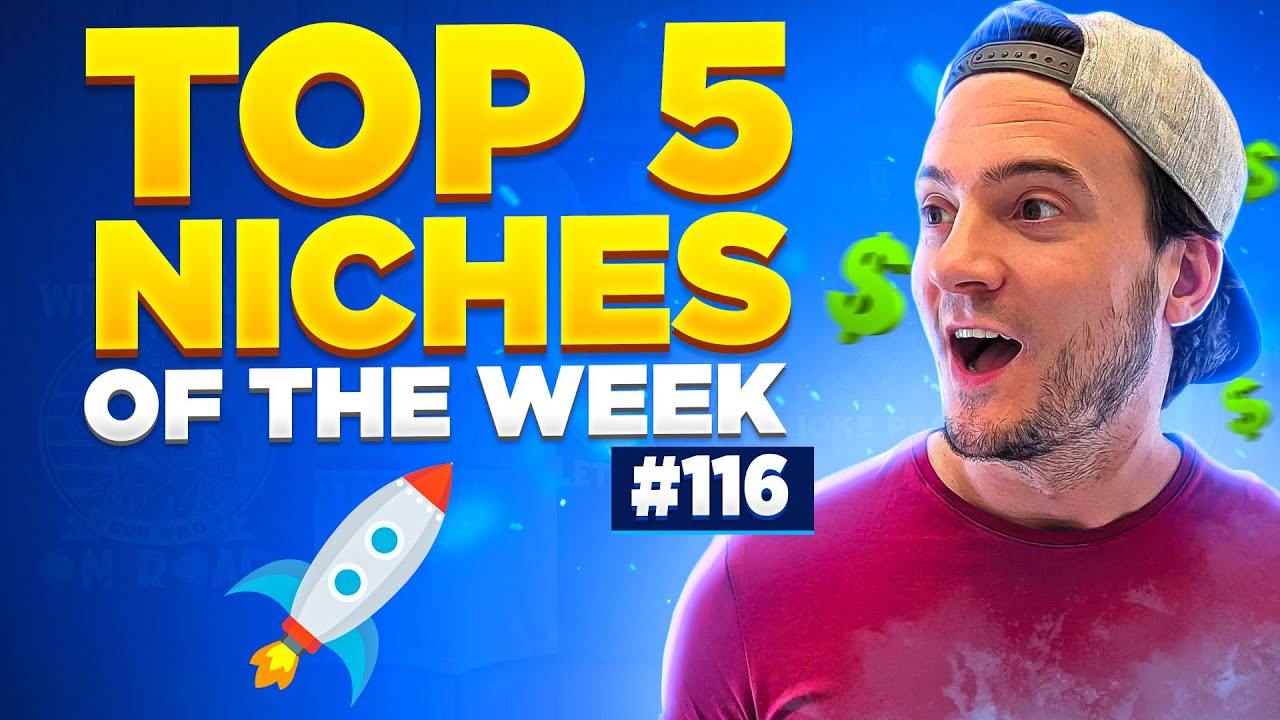 TOP 5 NICHES 🔥 Print on Demand Niche Research # 116 — (7/31/2022) - YouTube