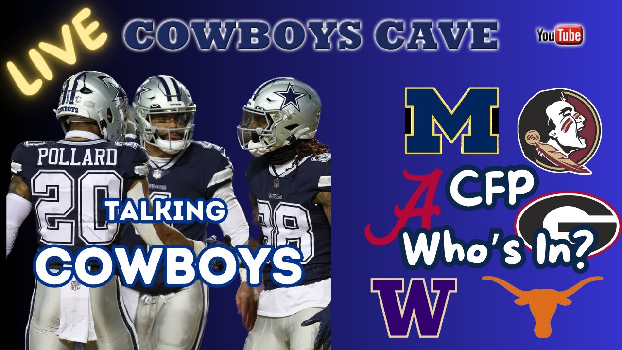LIVE! Talking Cowboys | Dak has Offense Rolling | College Playoffs Who ...