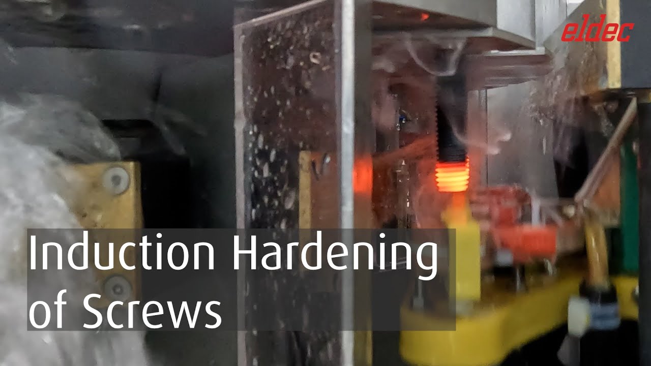 eldec Induction Hardening of self cutting screws / Induktives Härten ...