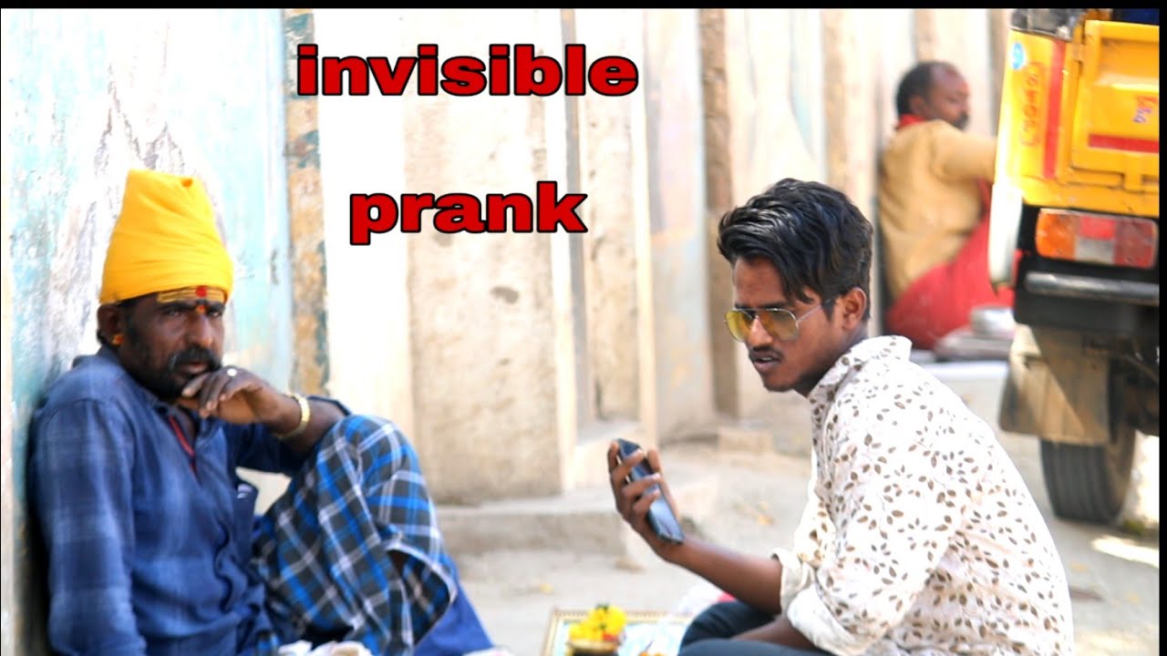 Invisible prank//by funstart//prank by (bhargavram) - YouTube