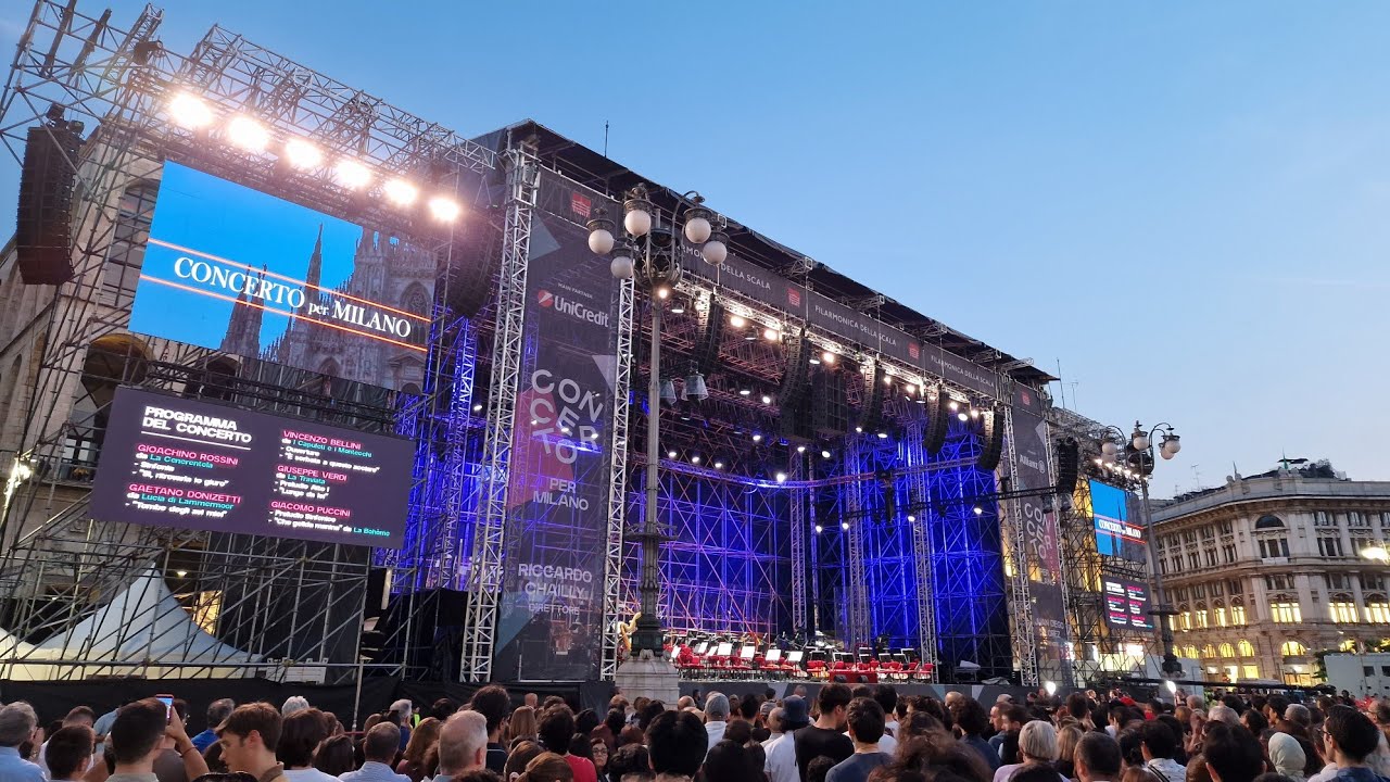 Concerto per Milano, Filarmonica Della Scala, Piazza del Duomo - Part 2 ...