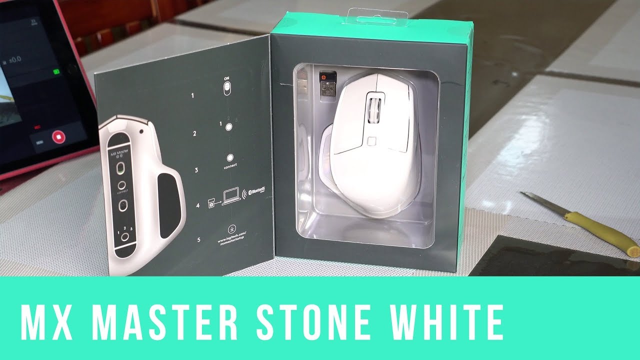 Logitech MX Master Stone White Color Unboxing! 4k 2017 - YouTube