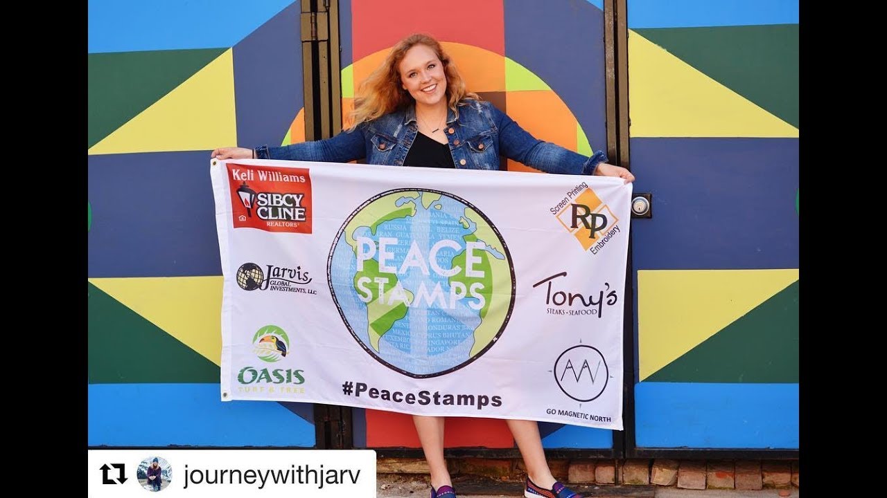 Peace Stamps' Katelyn Jarvis visits SJHS - YouTube