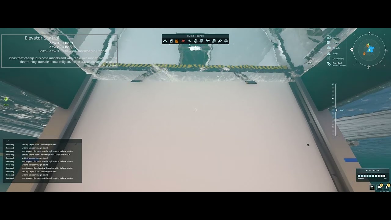 Dual Universe Alioth Marina Hangar Door test - YouTube