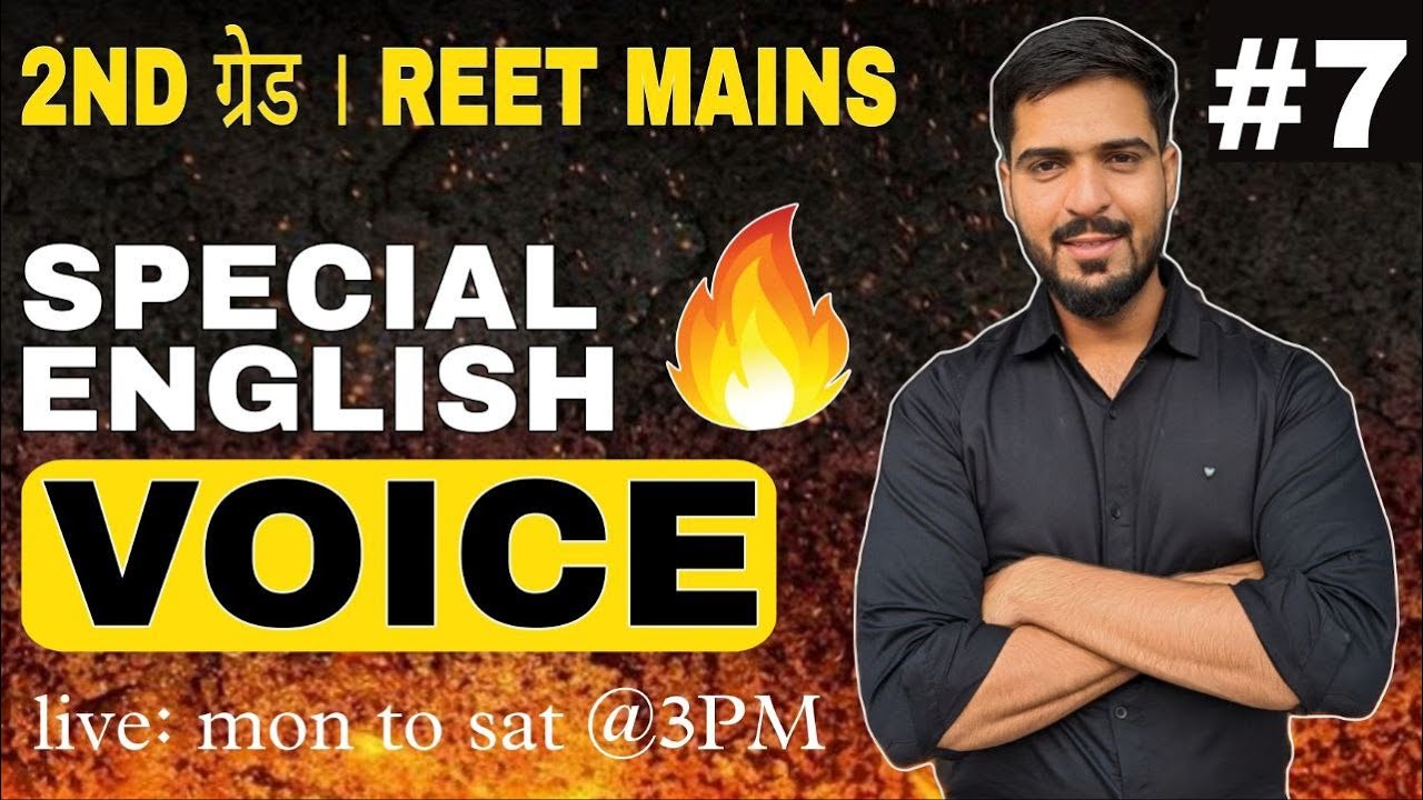 VOICE | English Grammar for Rajasthan Exams | RPSC 2nd Grade | REET Mains Special | KEATS ...