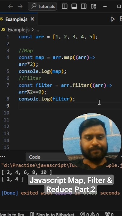 #3 Day 42 Javascript Map, Filter & Reduce Part 2 #javascript #map #filter #reduce #viral #shorts ...