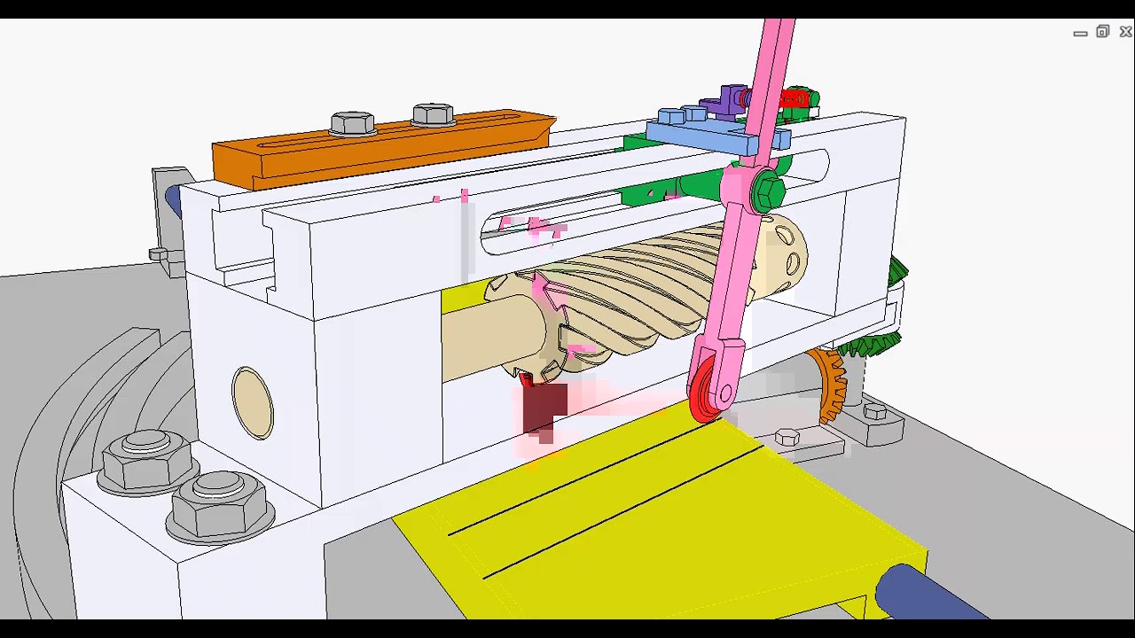 Hand-powered bias cutter 2 - YouTube